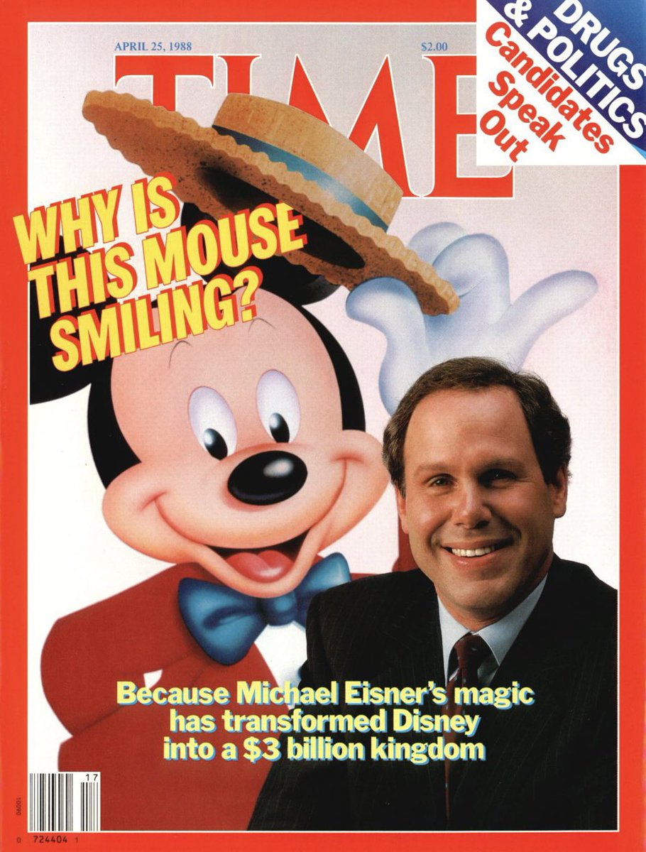 RetroNewsNow on Twitter: "TIME Magazine Cover, April 25, 1988: Michael Eisner of the Walt Disney ...