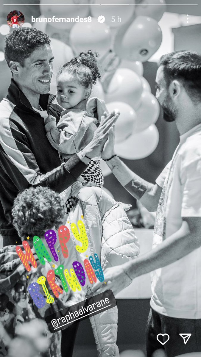 UtdXclusive on Twitter: " Bruno Fernandes wishing Raphael Varane on his birthday on Instagram:"