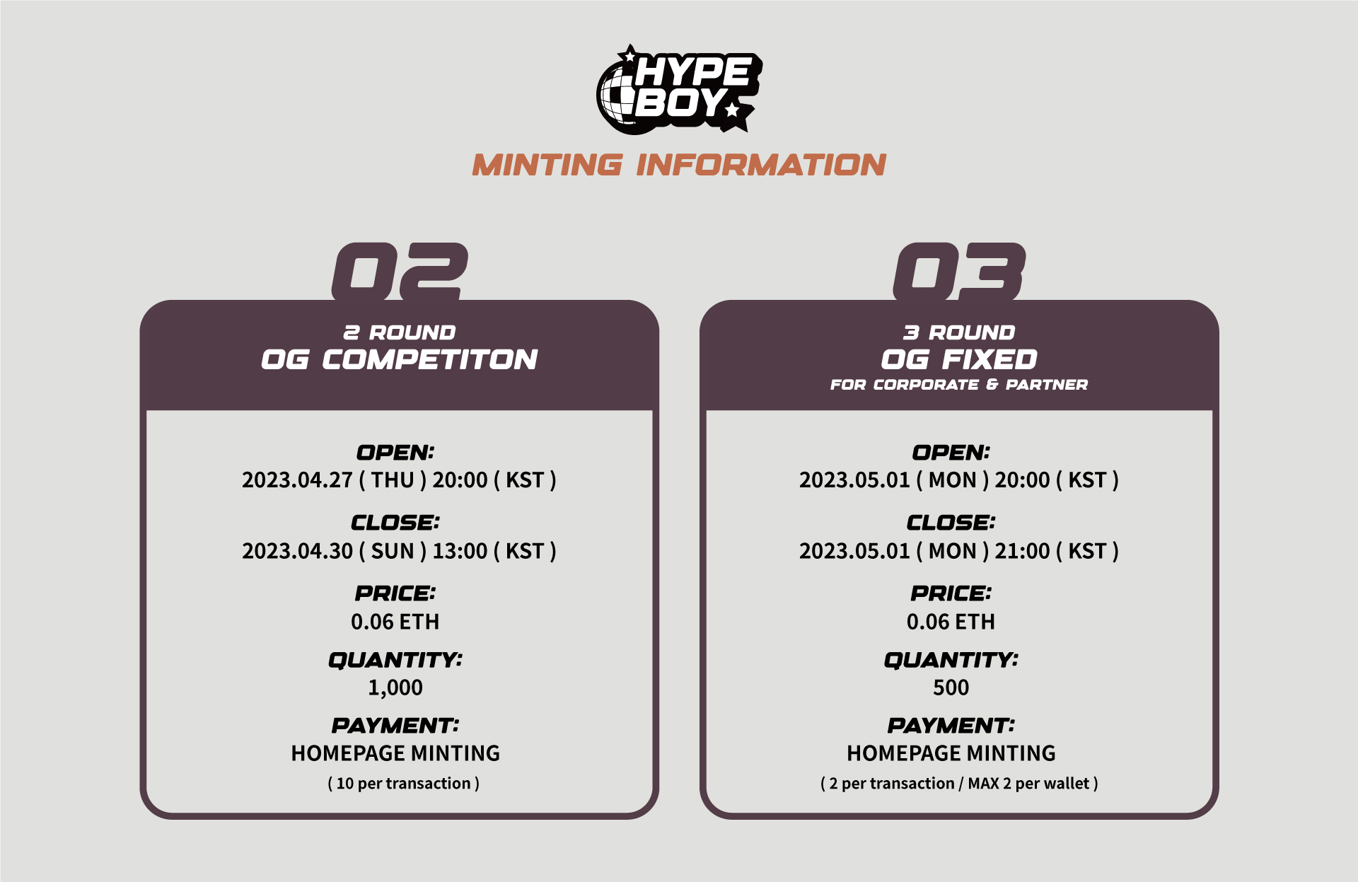 Hype Boy NFT on Twitter: "Heyyy! this is Lyon from the HYPE BOY team. We have information to ...