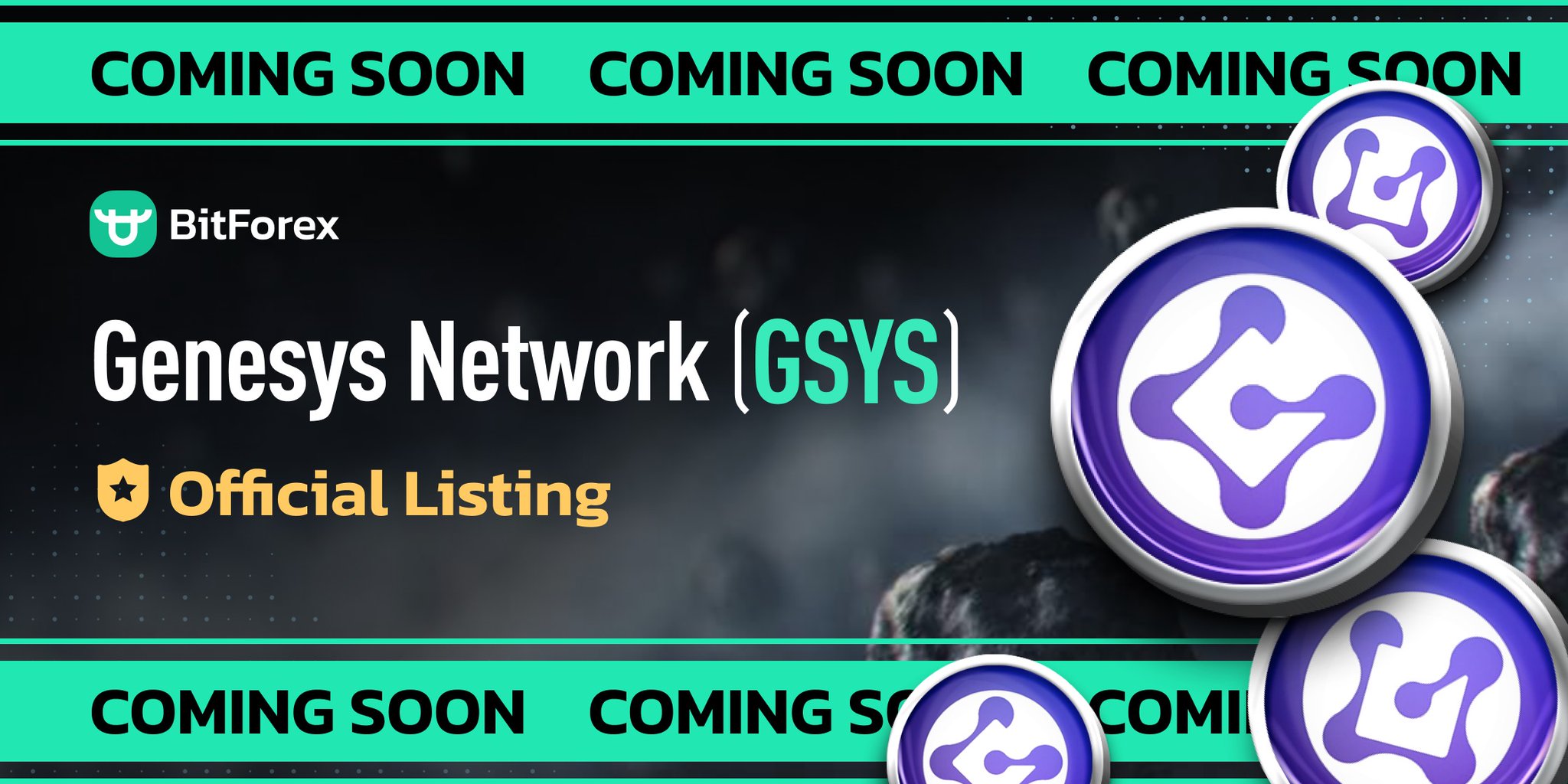BitForex on Twitter: "Genesys Network (GSYS) will be listed on #BitForex @GenesysChain aims to ...