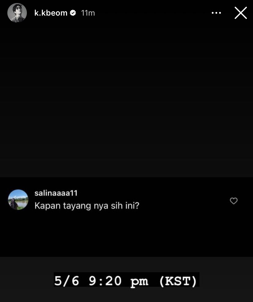 K-Drama Menfess on Twitter: "•kdm• Kim Bum lucu banget balesin komen di story🤣 Segala bahasa dia ...