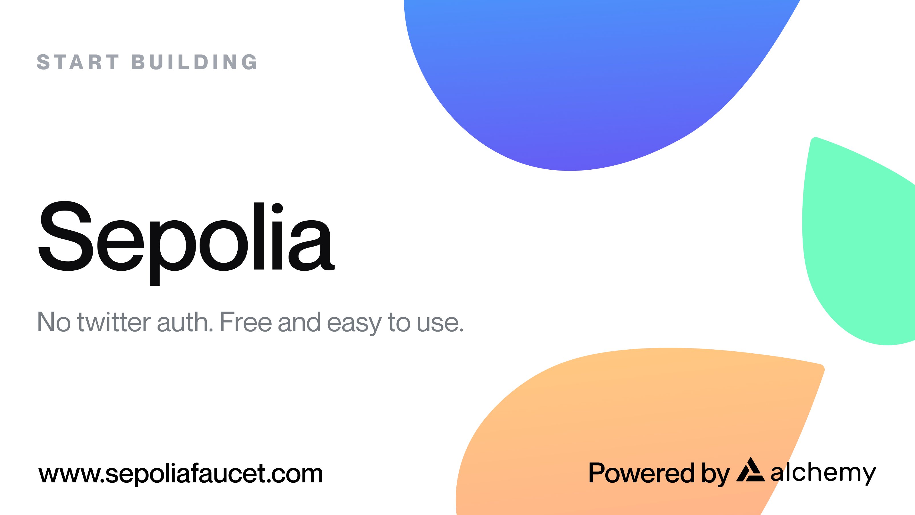 Alchemy | The web3 developer platform on Twitter: "Your Sepolia toolbox 🧰 1⃣ Free Sepolia ETH ...