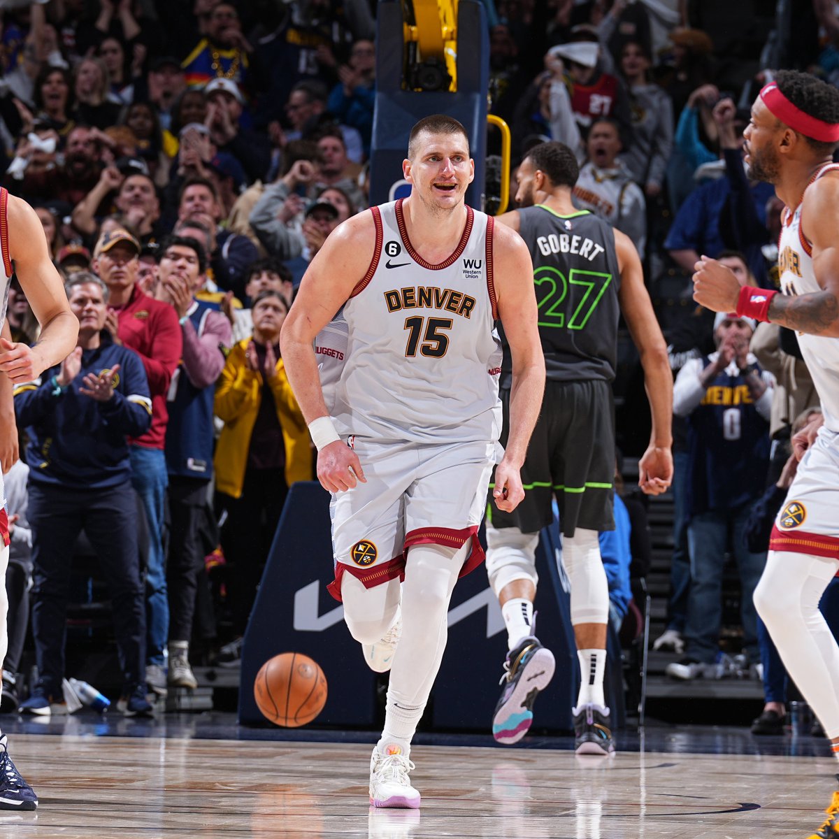 NBA History on Twitter: "Nikola Jokic recorded his 3rd career playoff game with 25+ points, 15 ...