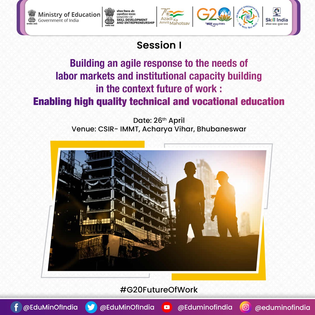 Ministry of Education on Twitter: "Shri Atul Kumar Tiwari, Secretary, Ministry of Skill ...