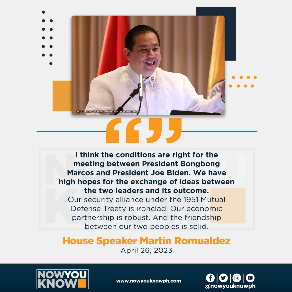 Now You Know on Twitter: "Speaker Ferdinand Martin Romualdez said Wednesday the groundwork has ...
