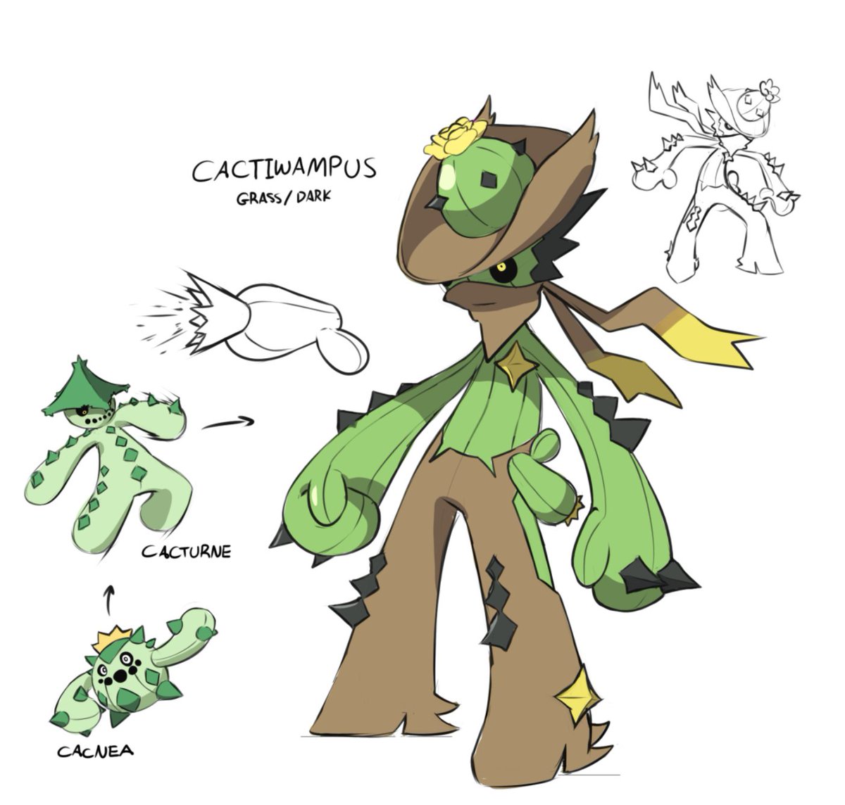 Pokemon Cacnea Evolution