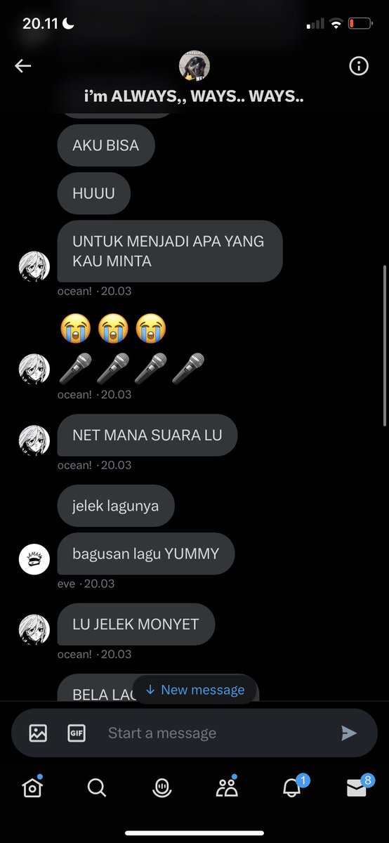 celi on Twitter: "cean stop karaoke cuma buat genitin karbit terus baca aja deh sendiri tadinya ...