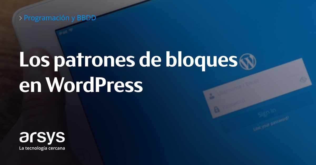 Arsys on Twitter: "Los patrones de #bloques son un recurso muy útil para personalizar nuestro # ...