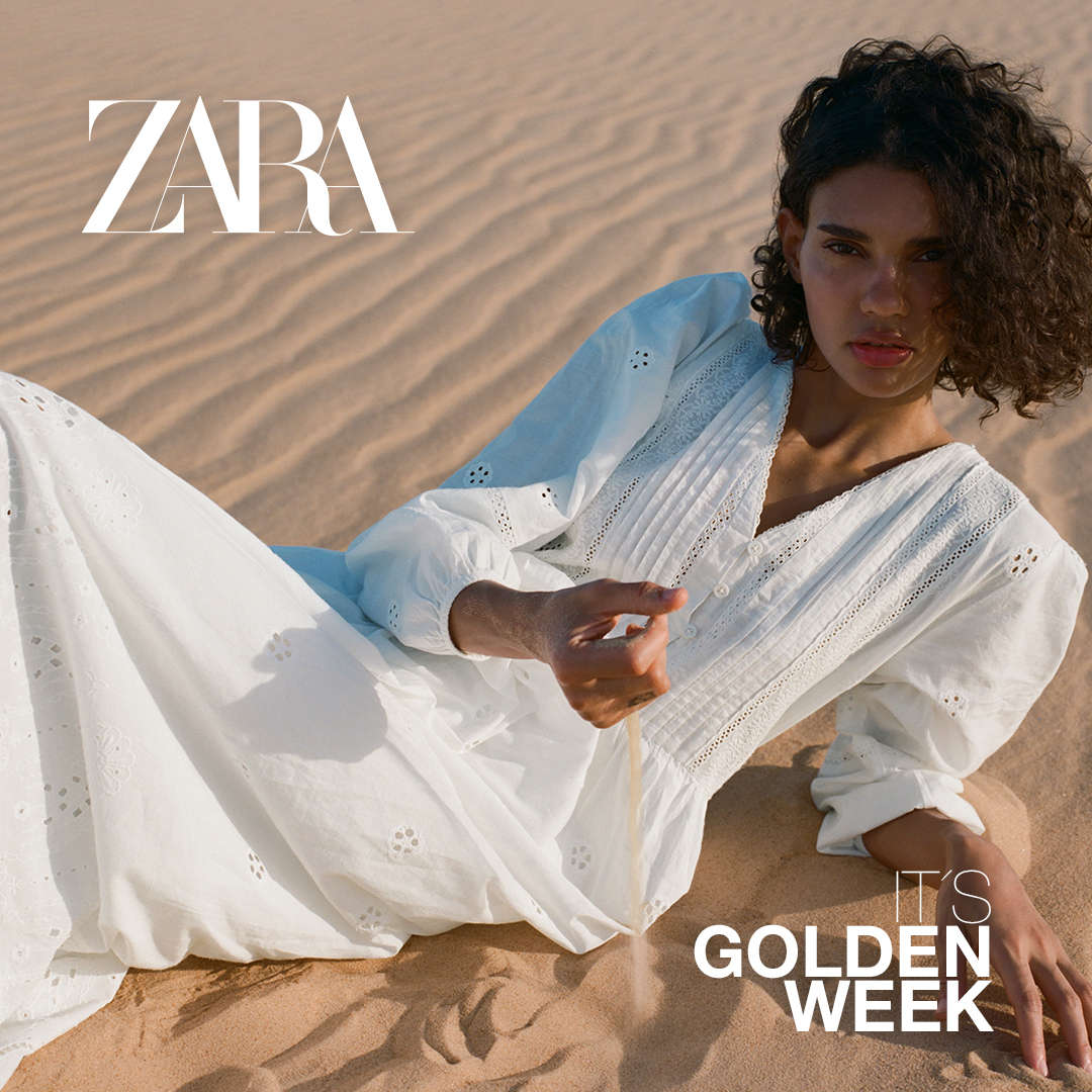 ZARA JAPAN on Twitter: "｜IT'S GOLDEN WEEK オンラインストアにて先行スタート。 店舗は明日27日(木)より開始。 ・オンラインストア https ...