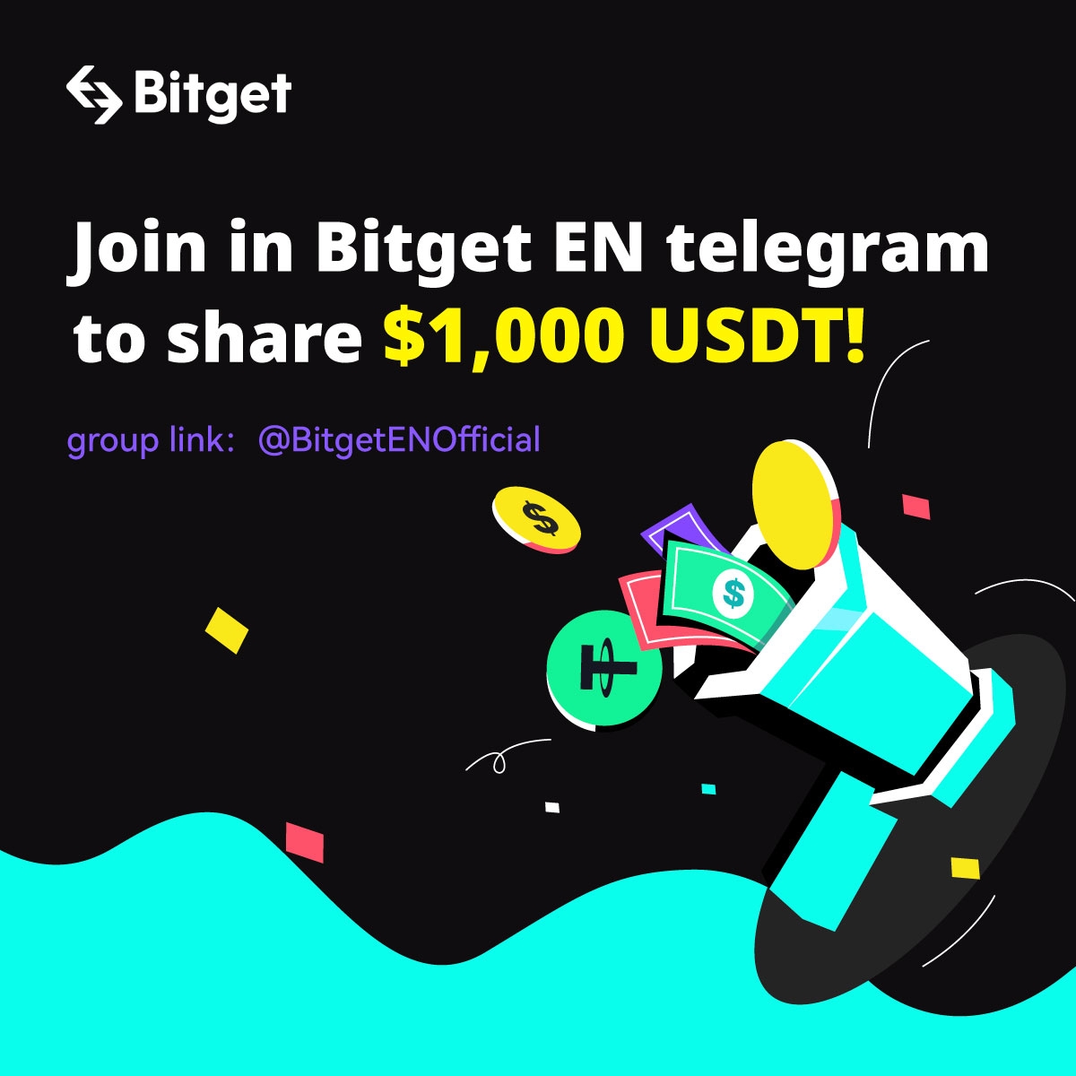 Bitget on Twitter: "Join in the #Bitget English Telegram group now, you will have a chance to ...