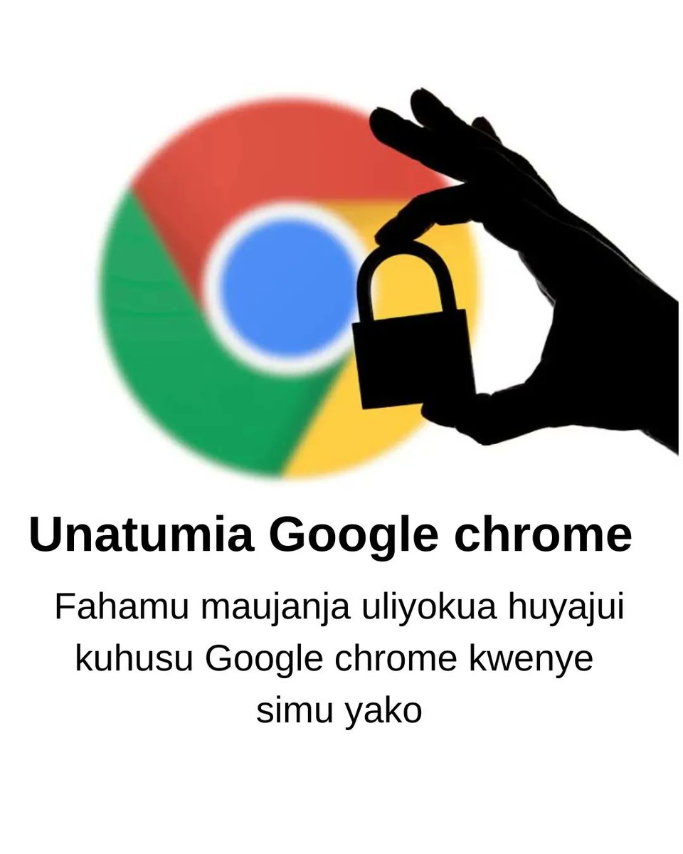 𝗧𝗮𝗯𝗶𝗮 𝘆𝗮 𝗸𝘂𝘀𝗮𝗵𝗮𝘂 𝗽𝗮𝘀𝘀𝘄𝗼𝗿d Watu wengi hawajui kuwa 𝗚𝗼𝗼𝗴𝗹𝗲 𝗰𝗵𝗿𝗼𝗺𝗲 wamekua wakituhifadhia password ...
