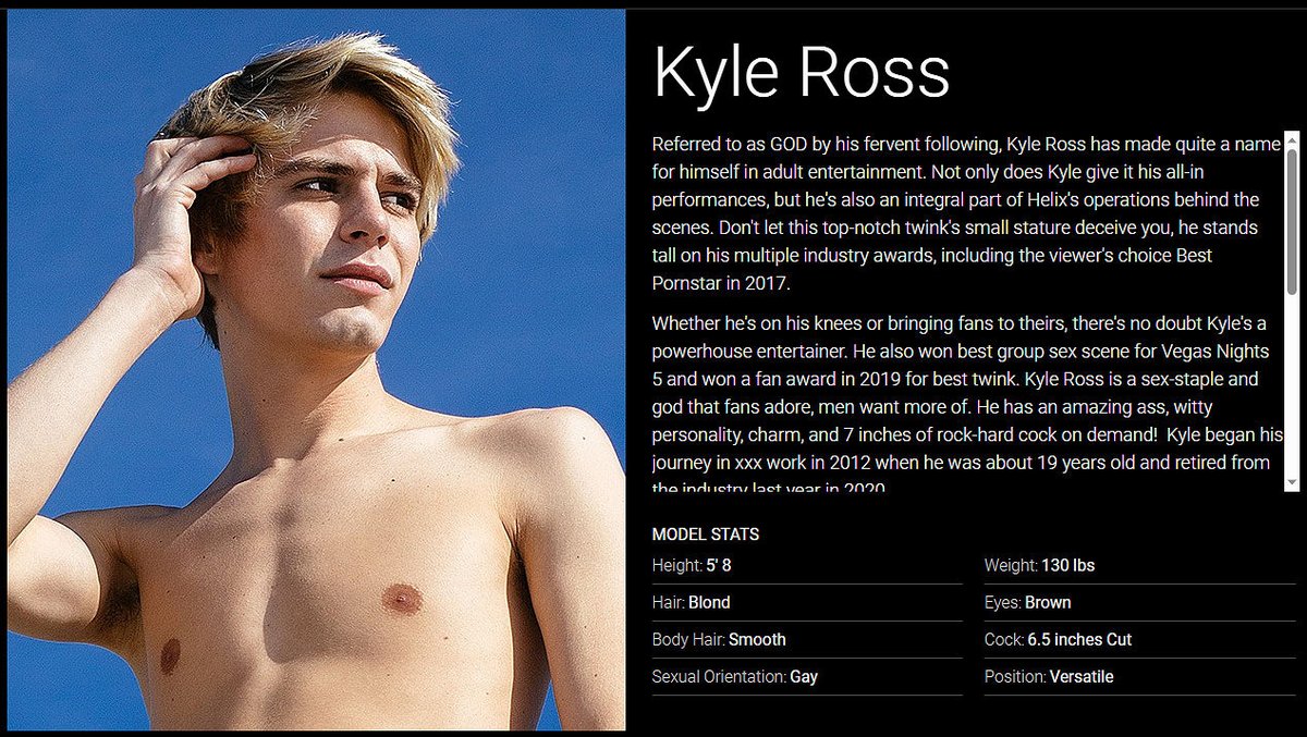 🏳️‍🌈 MenOfPorn.blog on Twitter: "Rest In Peace - Kyle Ross has passed away https://menofporn ...