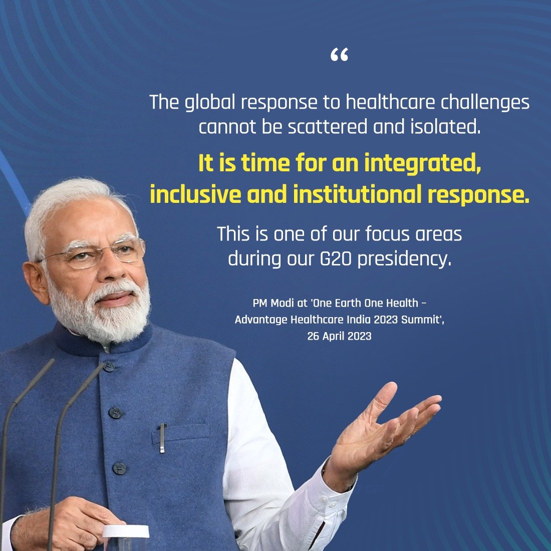 Ministry of Health on Twitter: "RT @PMOIndia: Reducing disparity is India’s priority. Serving ...