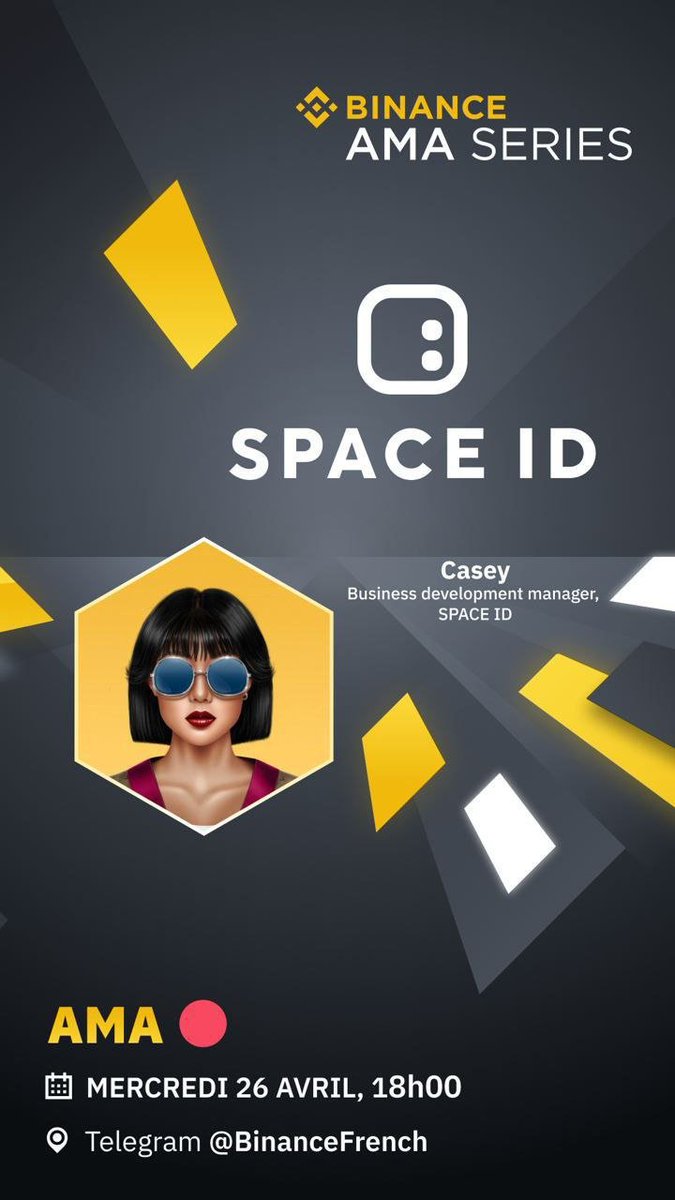 Andymotion on Twitter: "Le Telegram Binance French organise un AMA avec SPACE ID ce Mercredi 26 ...