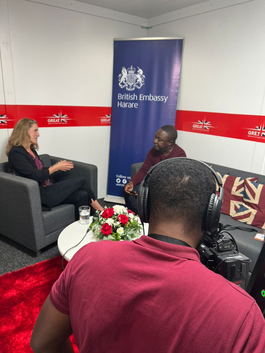 UKinZimbabwe on Twitter: "RT @HMAMelanieR: Back-to-back interviews with 8 news outlets! Thanks ...
