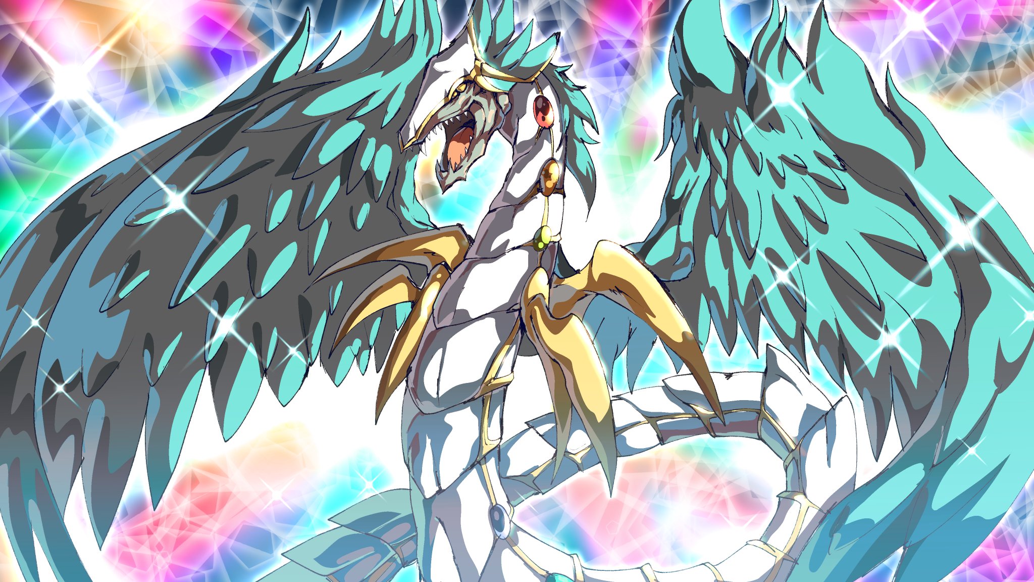 Yugioh Rainbow Dragon Wallpaper