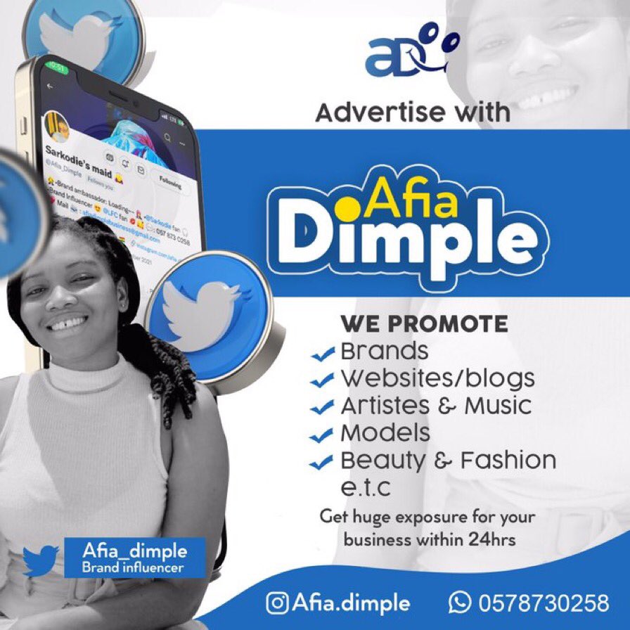 AFiA DiMPLË on Twitter: "RT @iamsarkseven: Advertise with @Afia_Dimple For Promotions just DM ...