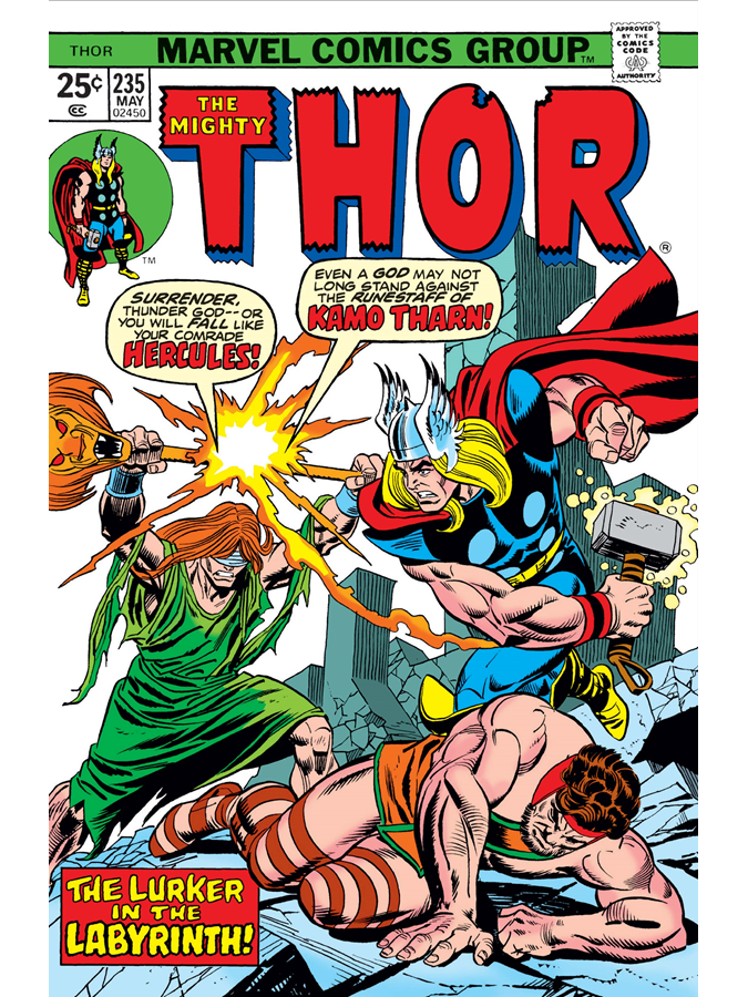Classic Marvel Comics on Twitter: "Thor #235 cover dated May 1975."