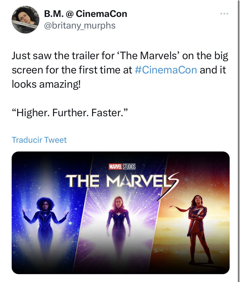 Captain Marvel News on Twitter: "People loved seeing The Marvels teaser on the big screen at ...