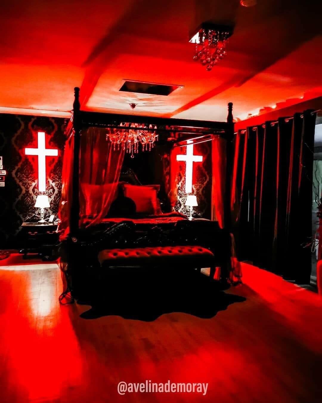 Red Gothic Bedroom