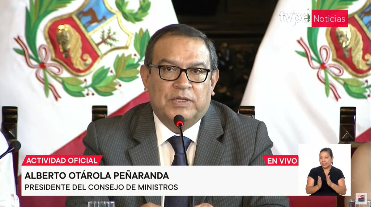 Tvperú Noticias On Twitter 🔴 Premier Alberto Otárola “desde El