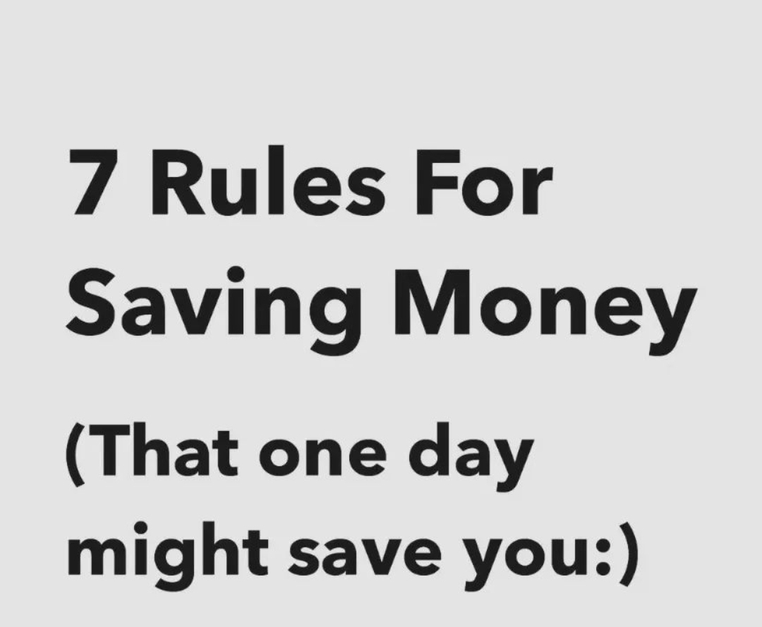 7 Rules For Saving Money (That one day might save you:) - المسلسل من ...