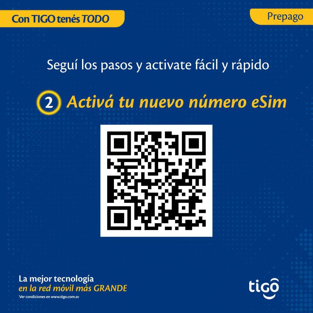 Tigo El Salvador on Twitter: "¡Disfrutá de la tecnología eSim en tu smartphone! 🤩 Solo seguí ...