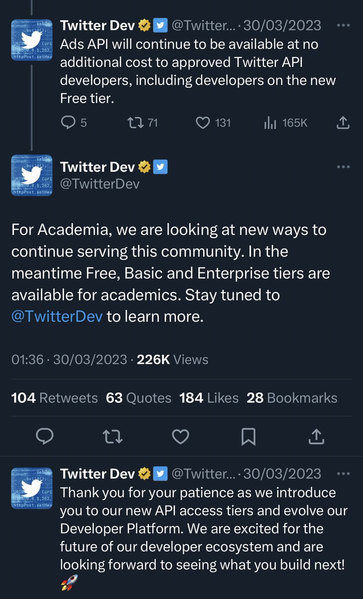 Claes de Vreese | @claesdevreese@mastodon.social on Twitter: "Hey Elon, hey @TwitterDev: any ...