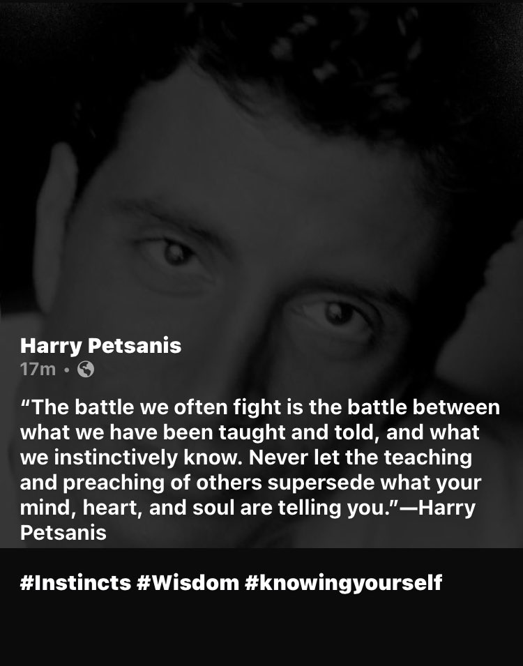 FAITH F. GEISMAN on Twitter: "RT @harrypetsanis: “The battle we often fight is the battle ...