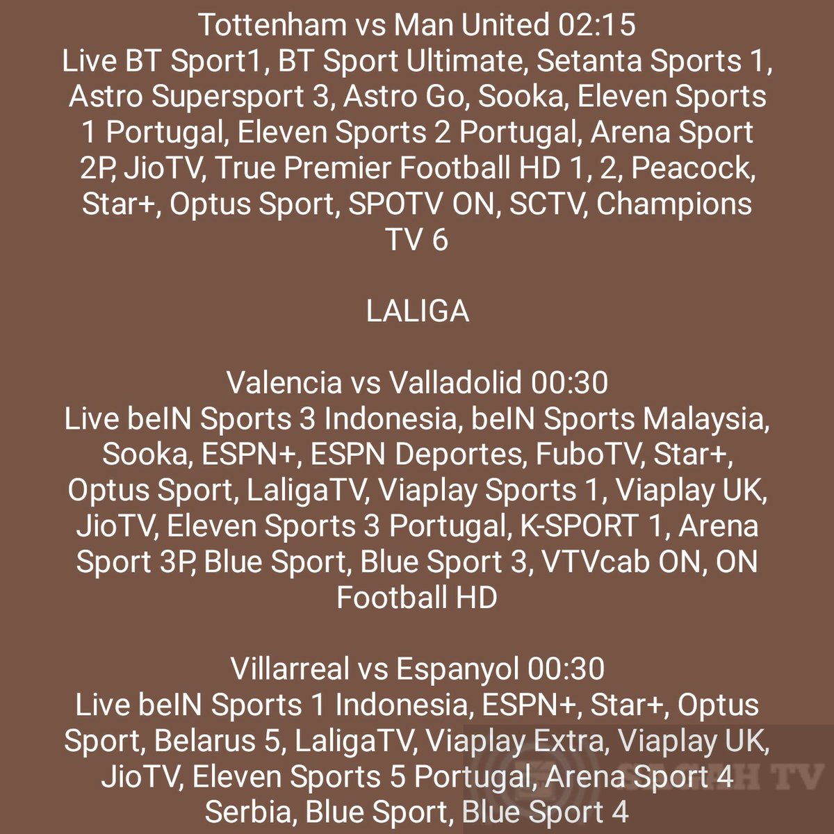 sagahtvlive on Twitter: "#Jadwal Siaran Langsung :UEFA Women's Cgampions League :EPL :Laliga ...