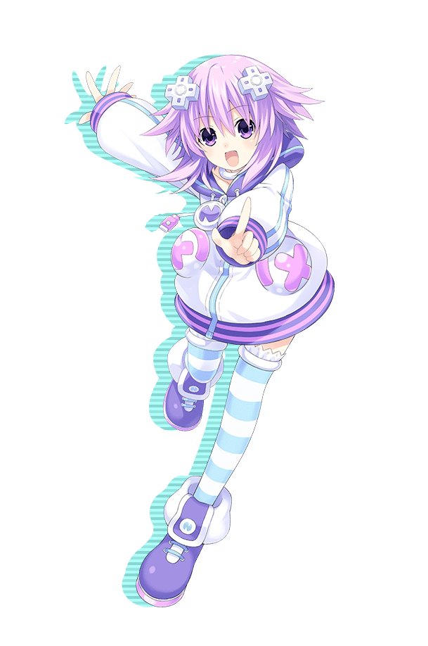 Hyperdimension Neptunia Purple Heart Render