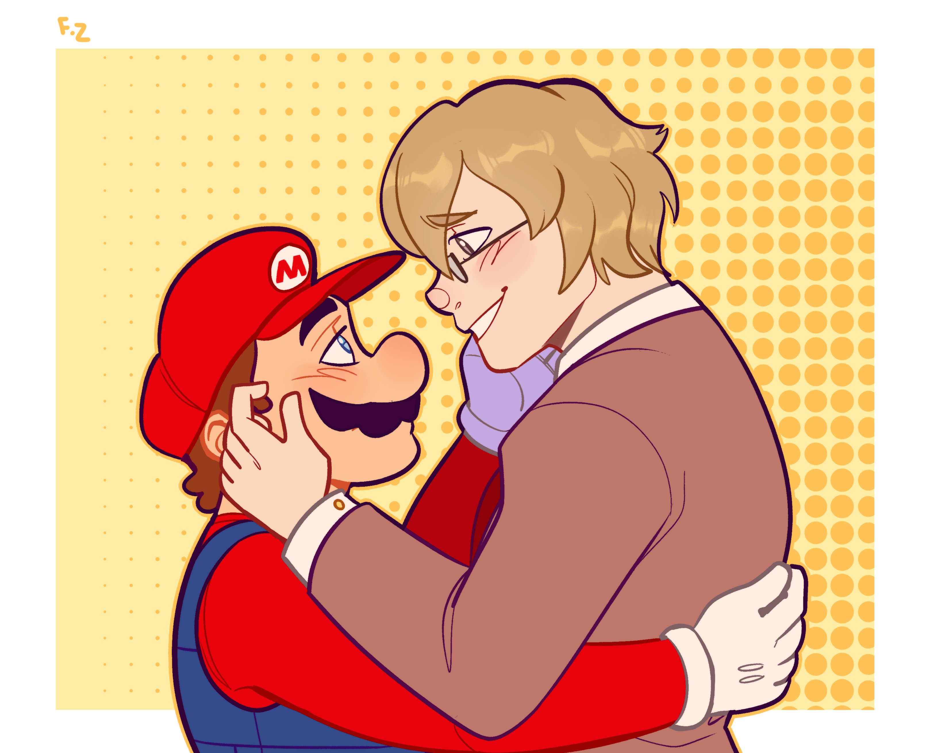 ⭐️Mother Buzzer!⭐️ on Twitter: "another comm done for @CorpseSyndrome with Mario x Riba (oc) i ...