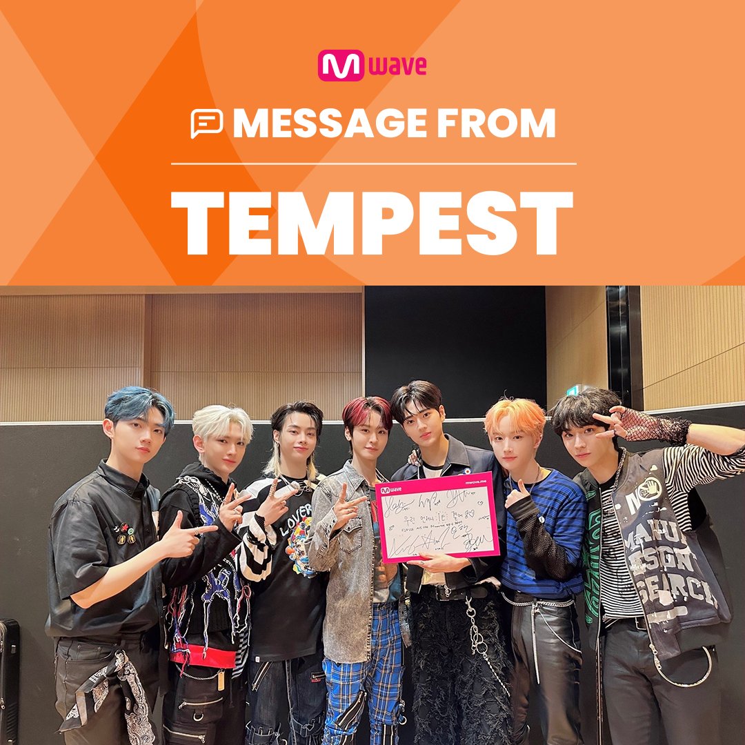Mwave on Twitter: "[#Mwave shop] Message from TEMPEST #TEMPEST’s message to iE has just arrived ...