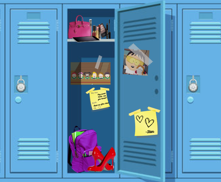 Open Locker Clip Art