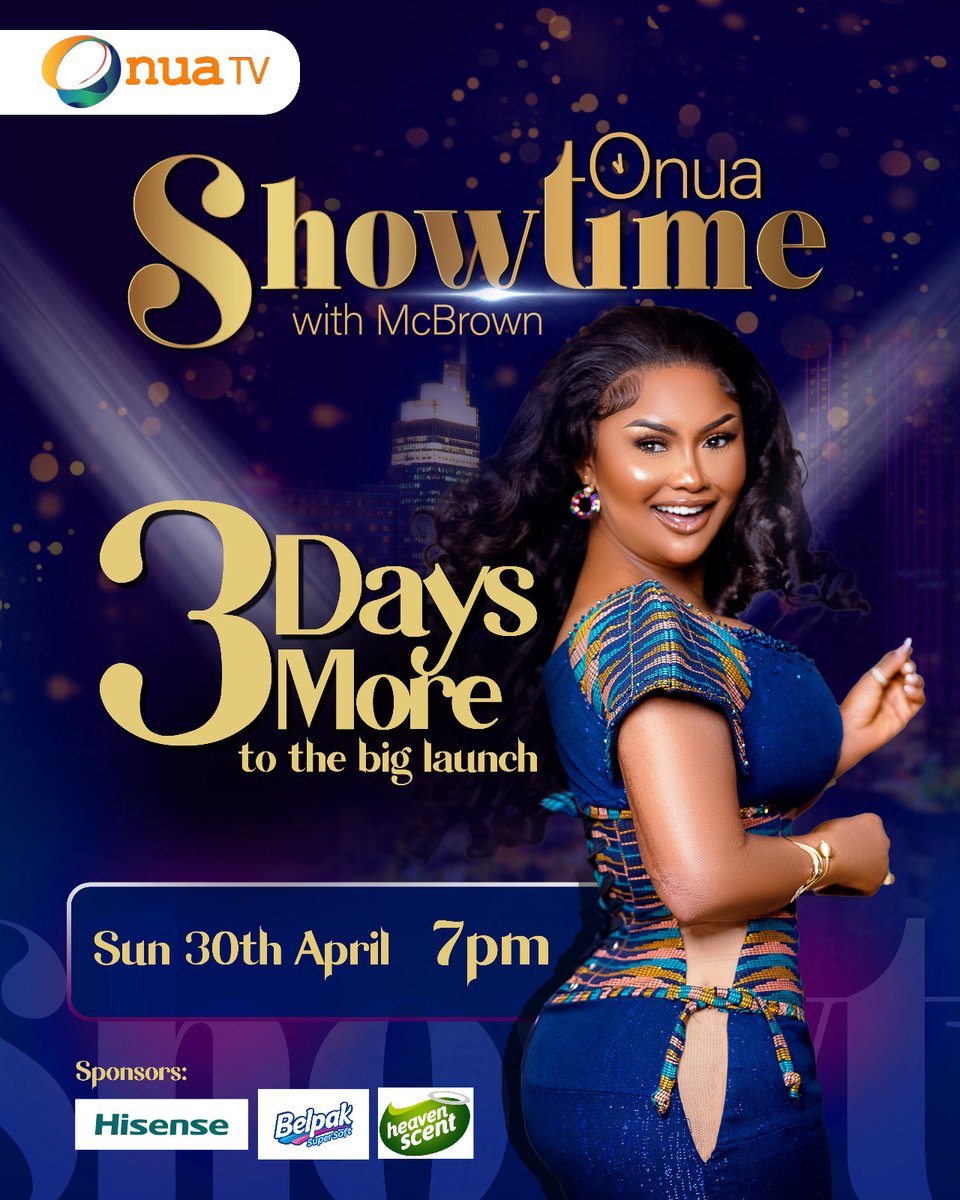#TV3GH on Twitter: "The countdown is on!!! 🔥🔥 3 more days to the much anticipated @OnuaTV ...