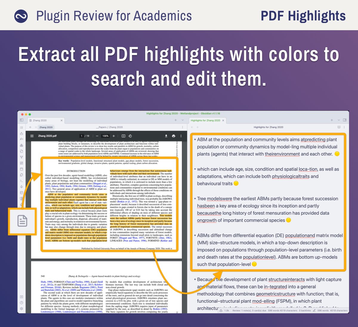 Extract Highlights from your PDFs into a note with a single click. Here ...