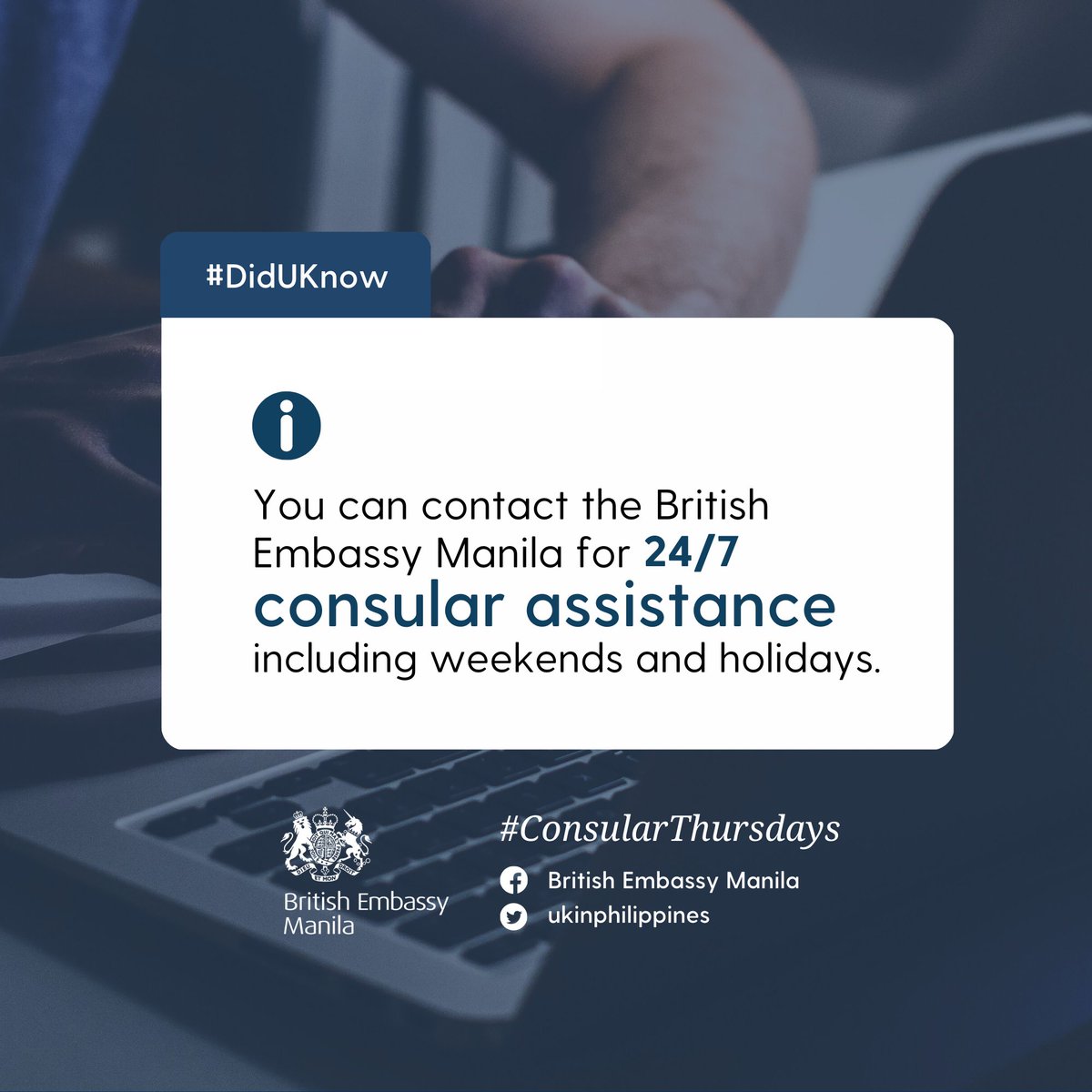 British Embassy Manila 🇬🇧🇵🇭 on Twitter: "#DidUKnow that you can contact us for consular ...