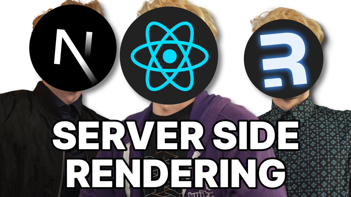 Theo - t3.gg on Twitter: "Let's Talk About Server Side Rendering https://youtu.be/kUs-fH1k-aM"