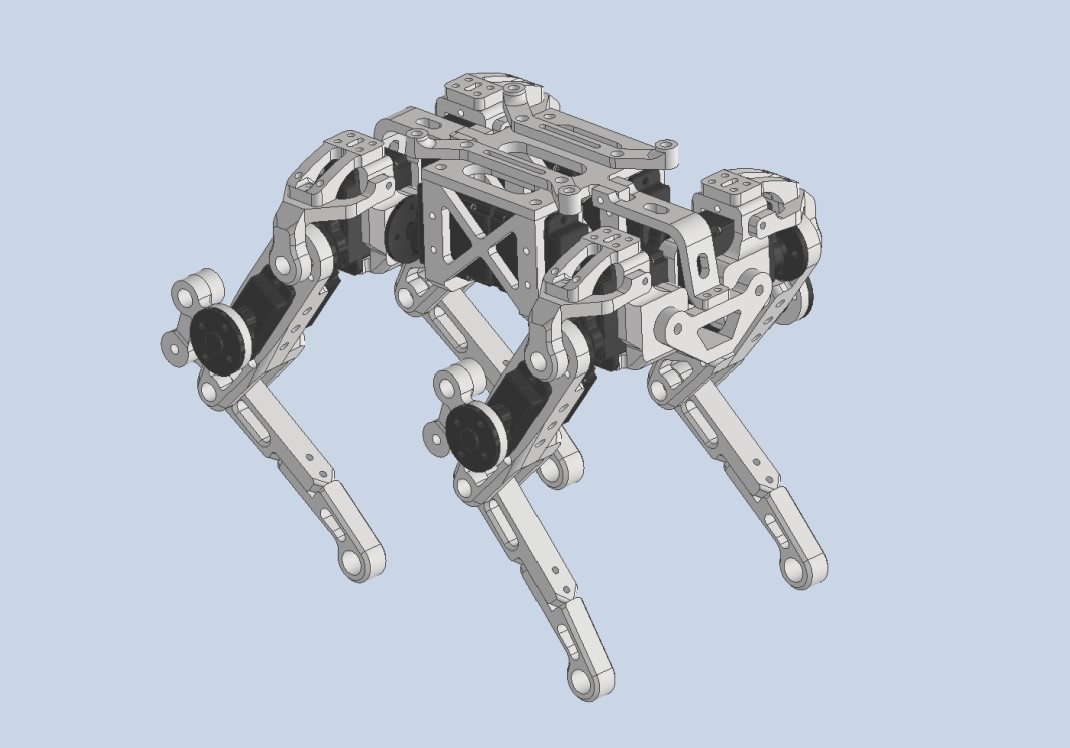 bot_69i75j31 on Twitter: "Sharing some of my early projects at undergrad. Quadrupeds, 3 DoF ...