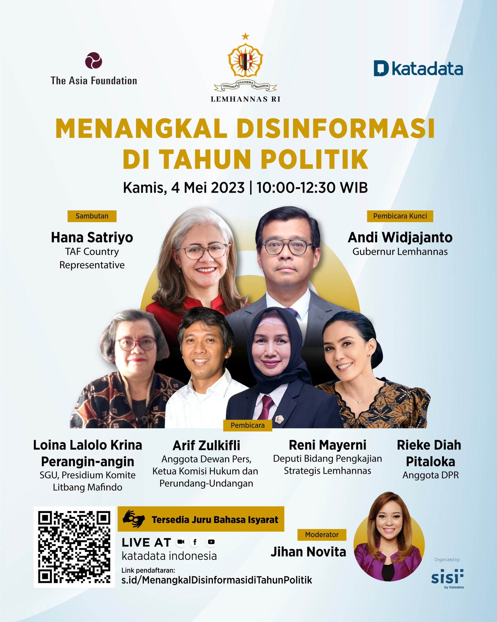 Katadata.co.id on Twitter: "LEMHANNAS, The Asia Foundation (TAF), dan Katadata akan menggelar ...