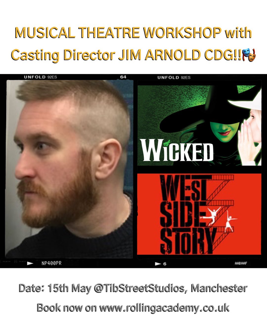 Rolling Academy on Twitter: "🎹MUSICAL THEATRE WORKSHOP with CDG JIM ARNOLD!!🎭 • Credits: Wicked ...