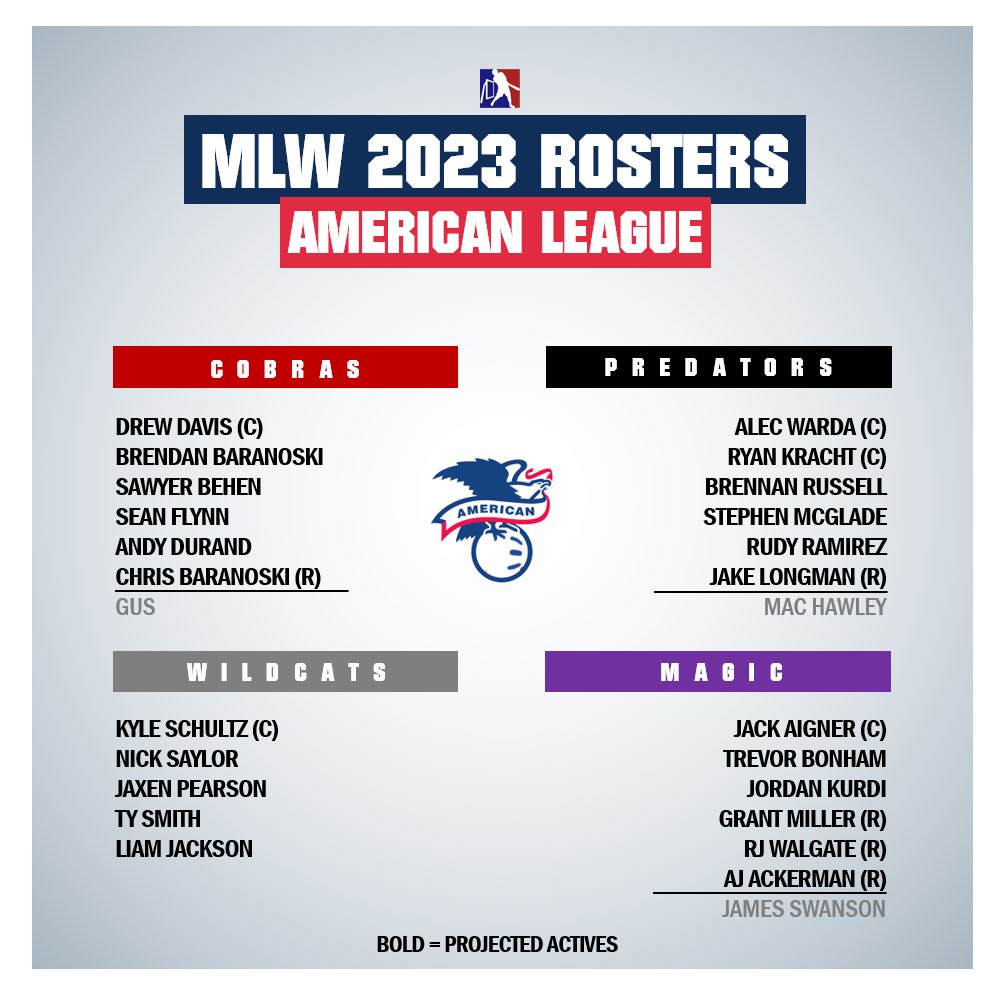 MLW Wiffle Ball on Twitter: "MLW 2023 ROSTERS‼️ #MLW2023 https://t.co/t3rPzcqgqb" / Twitter