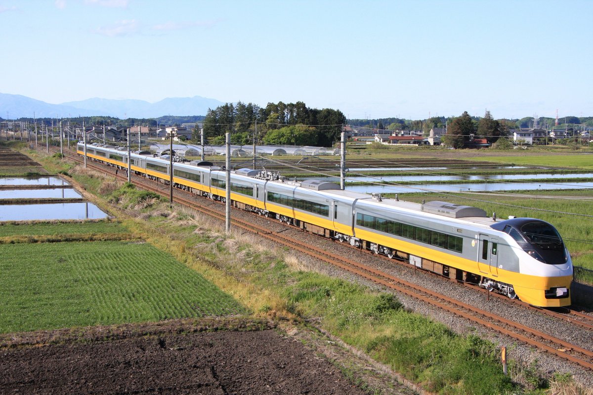 すず😅 on Twitter: "E657フレッシュひたちリバイバルカラー 黄イエロージョンキルKY出場回送 2023年4月27日 回8124M 蒲須坂 ～ 氏家 E657系 K2編成 10B ...