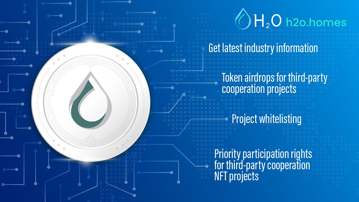 H2O DAO💧 on Twitter: "Welfare of $H2O ️ 💧H2O holders can get industry information, token ...