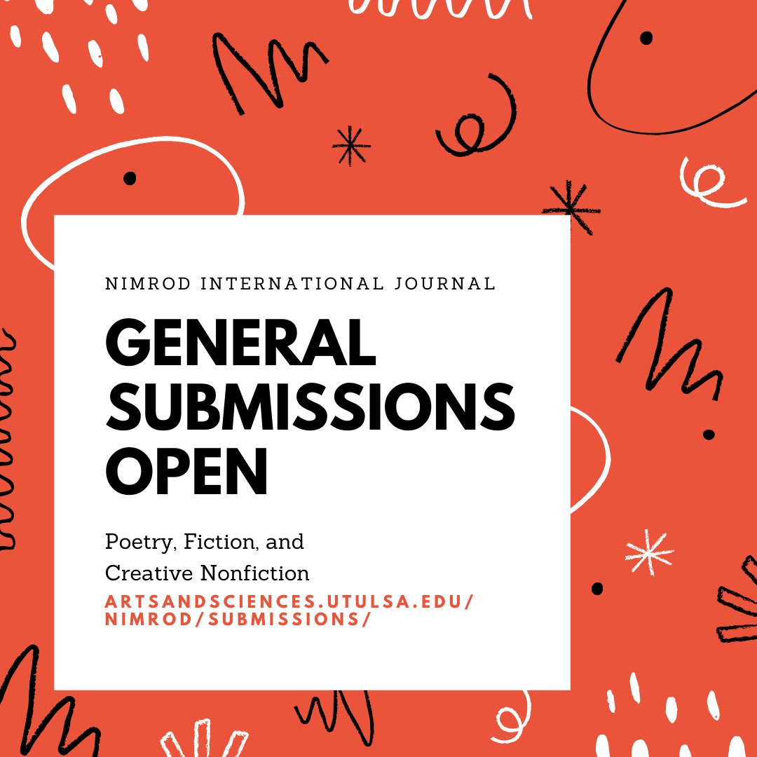 Nimrod Journal on Twitter: "General submissions are open now until October 1st! Check out our ...