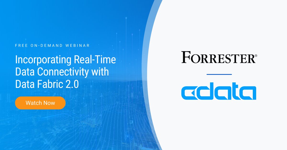 CData Software on Twitter: "What is Data Fabric 2.0, anyway? Join CData and @Forrester for a ...