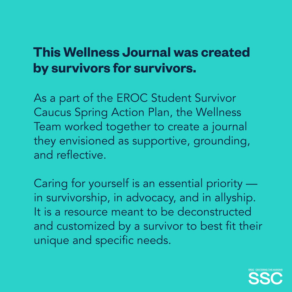 Christy Heiskala, Survivor Advocate on Twitter: "Lovely Wellness Journal from @EndRapeOnCampus ...