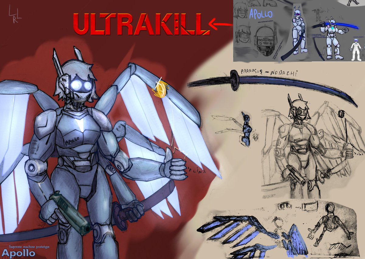 Boomer Shooter Art on Twitter: "RT @LatiosMito: Apollo if she was from ULTRAKILL #ultrakill"