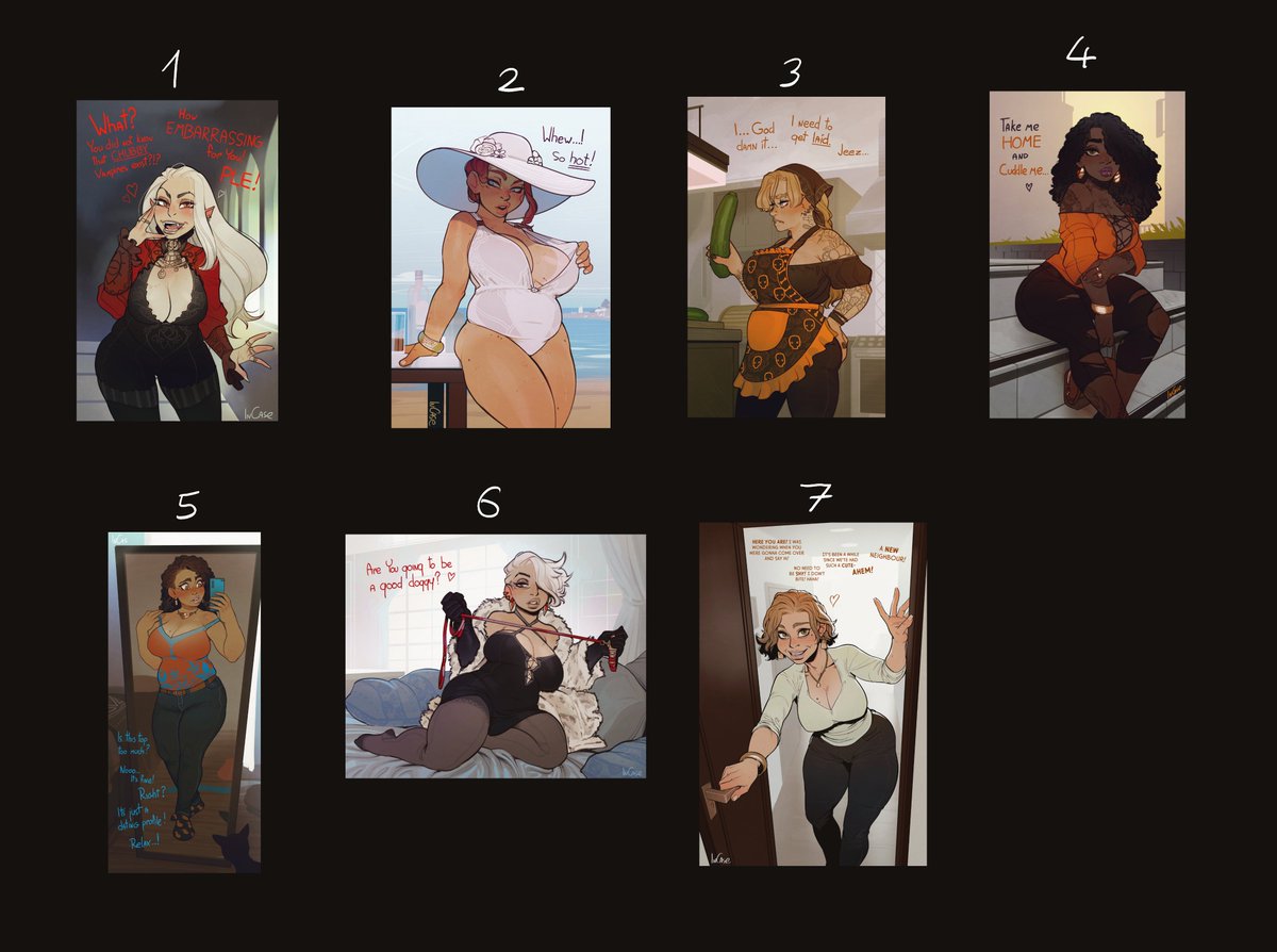InCase's almost SFW Waifu Delivery Operation on Twitter: "This week $5 patrons vote on which one ...