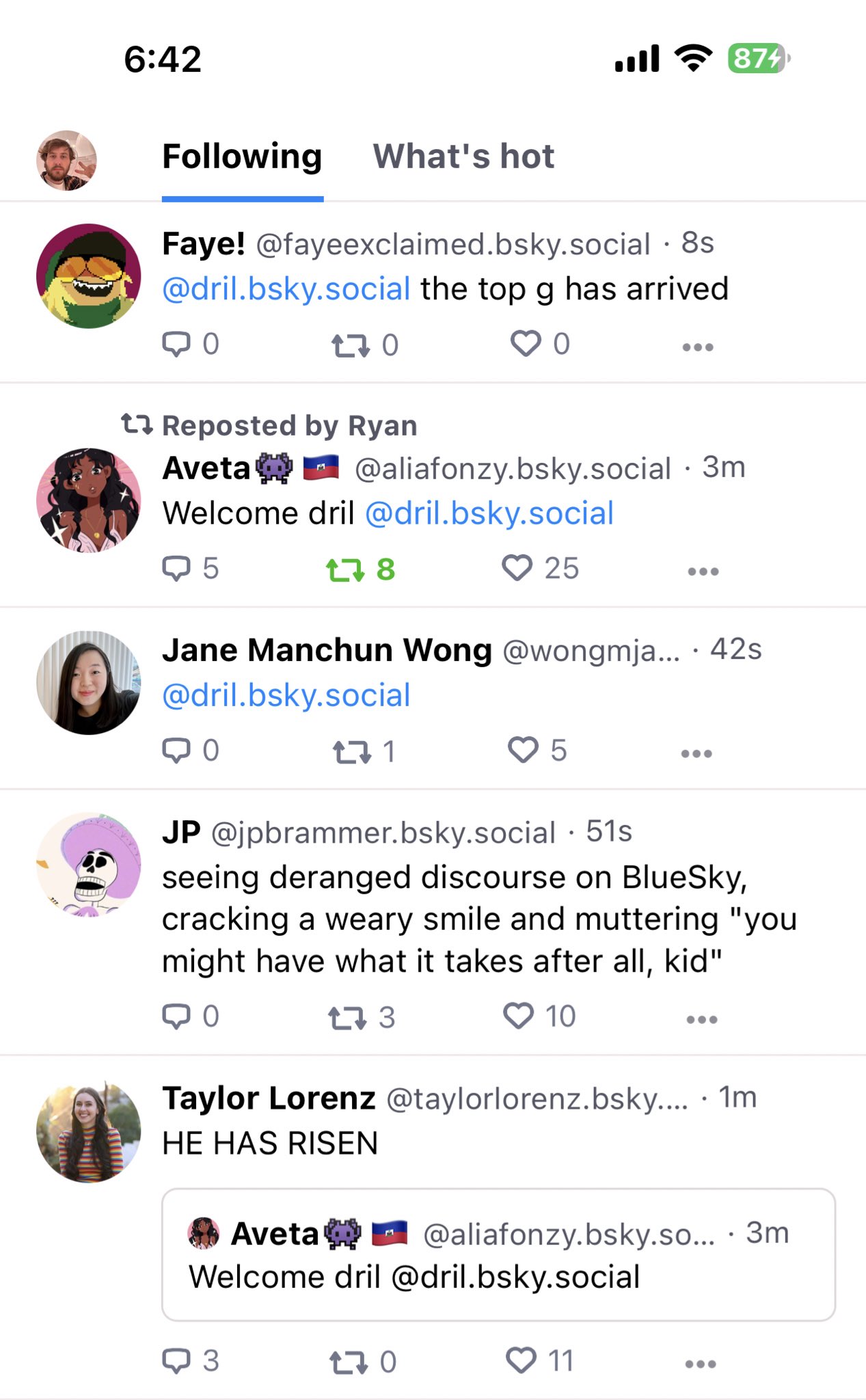 Ryan Broderick on Twitter: "dril’s on Bluesky. Twitter’s over. https://t.co/gytzJEiM7W" / Twitter